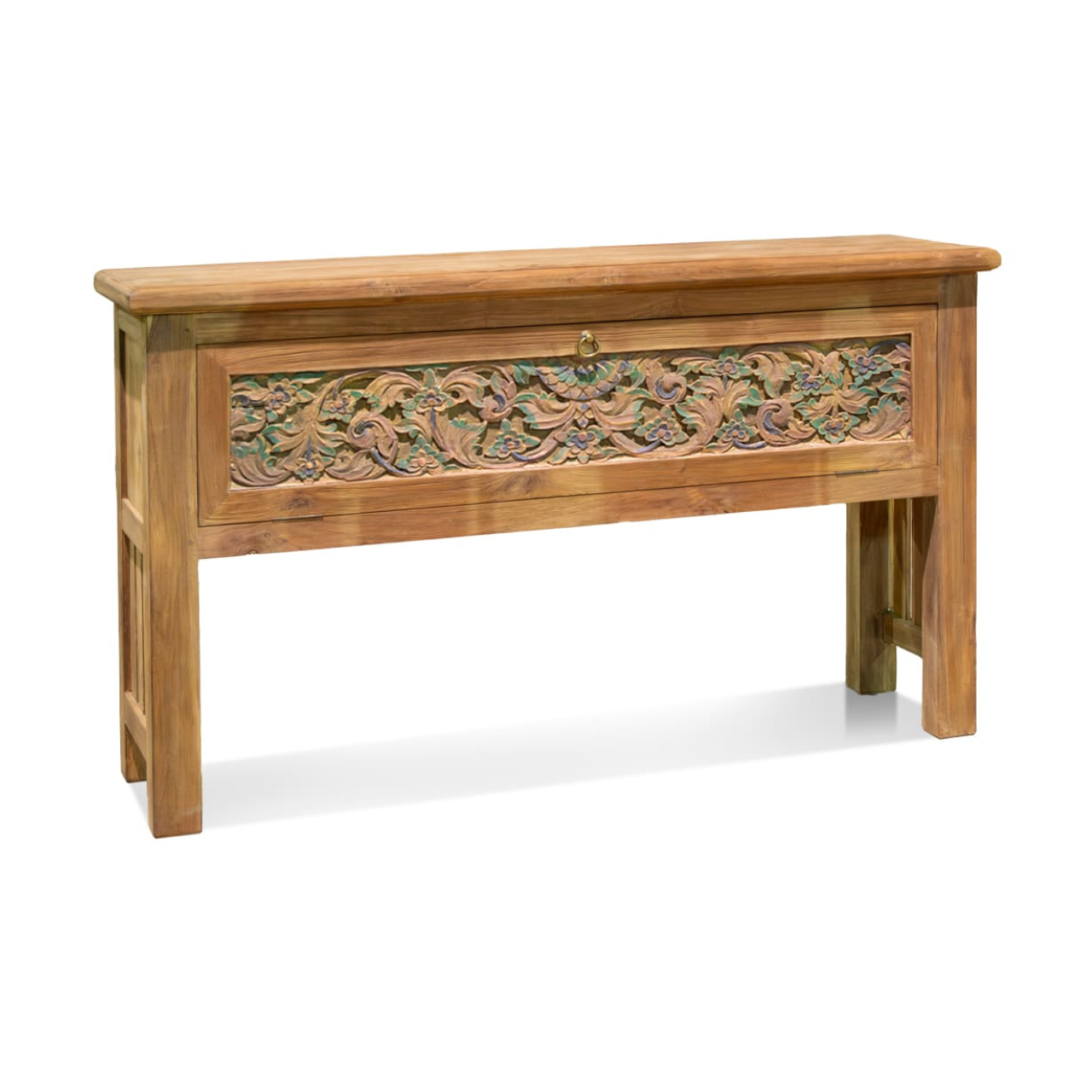 Consola Merida De Madera de Teca Talla 1 Puerta E - Moycor