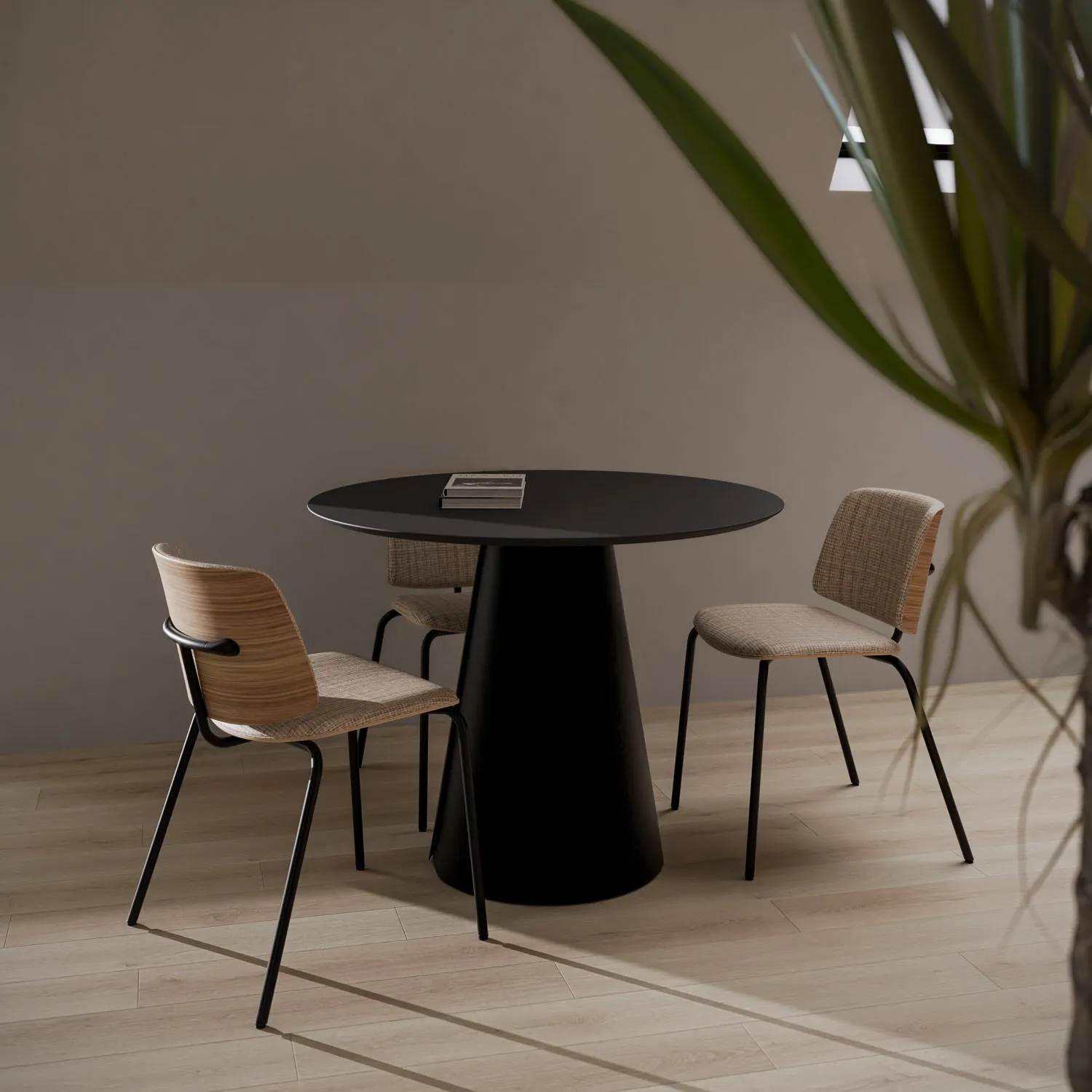 Mesa Daisy 100 red fija Negro - Somcasa - Alarcón